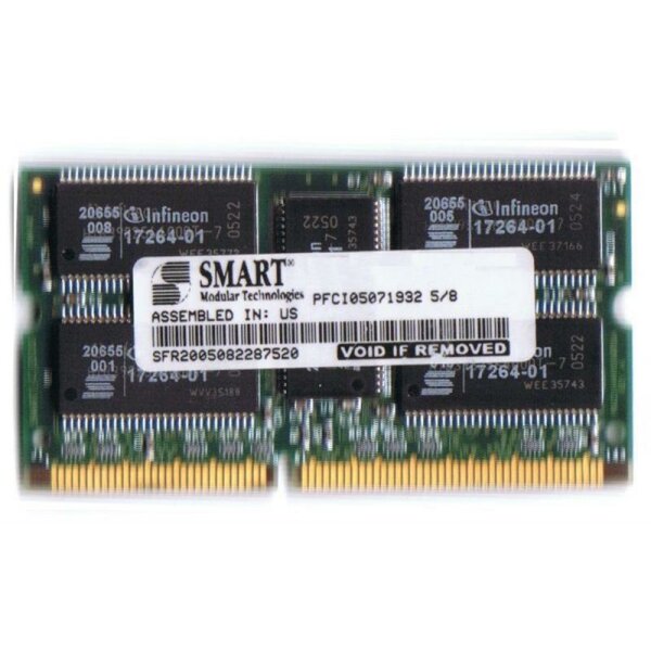 SM572648578DR3RMC0 I Smart 512MB SO DIMM ECC PC100